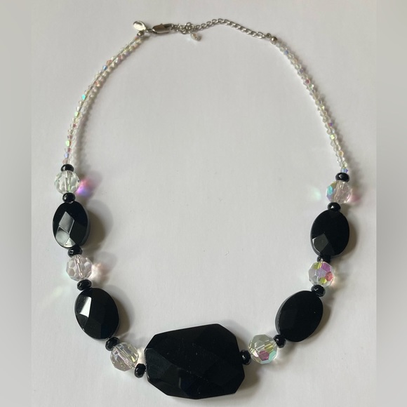 Park Lane | Jewelry | Park Lane Faceted Jet Black Glass Stone Ab ...